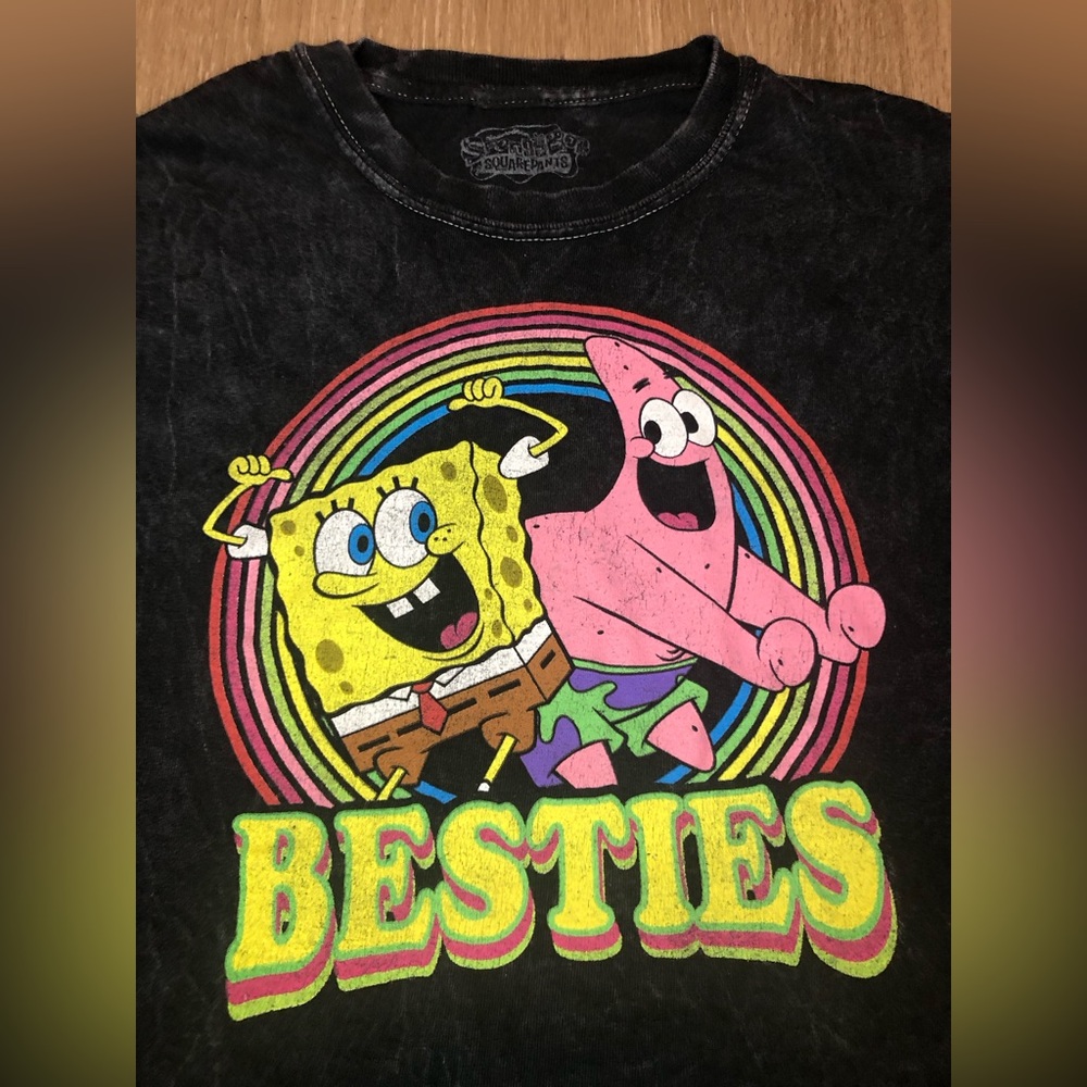 Vintage Spongebob Squarepants (Besties) Fringed Women… - Gem